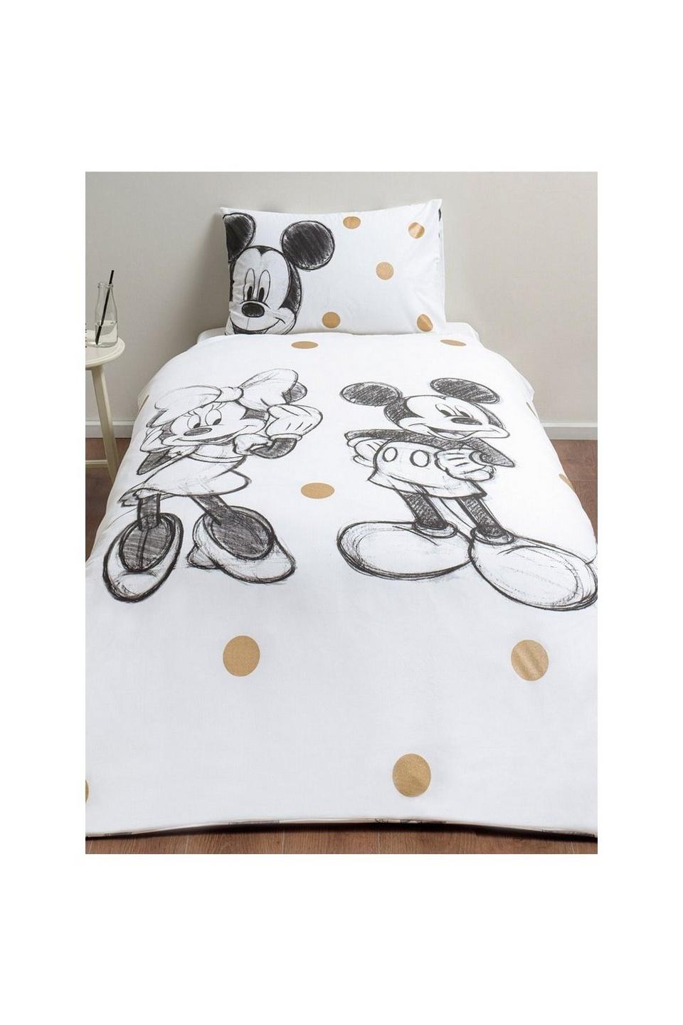 Duvets And Pillows Cotton Mickey And Minnie Mouse Duvet Cover Set Disney